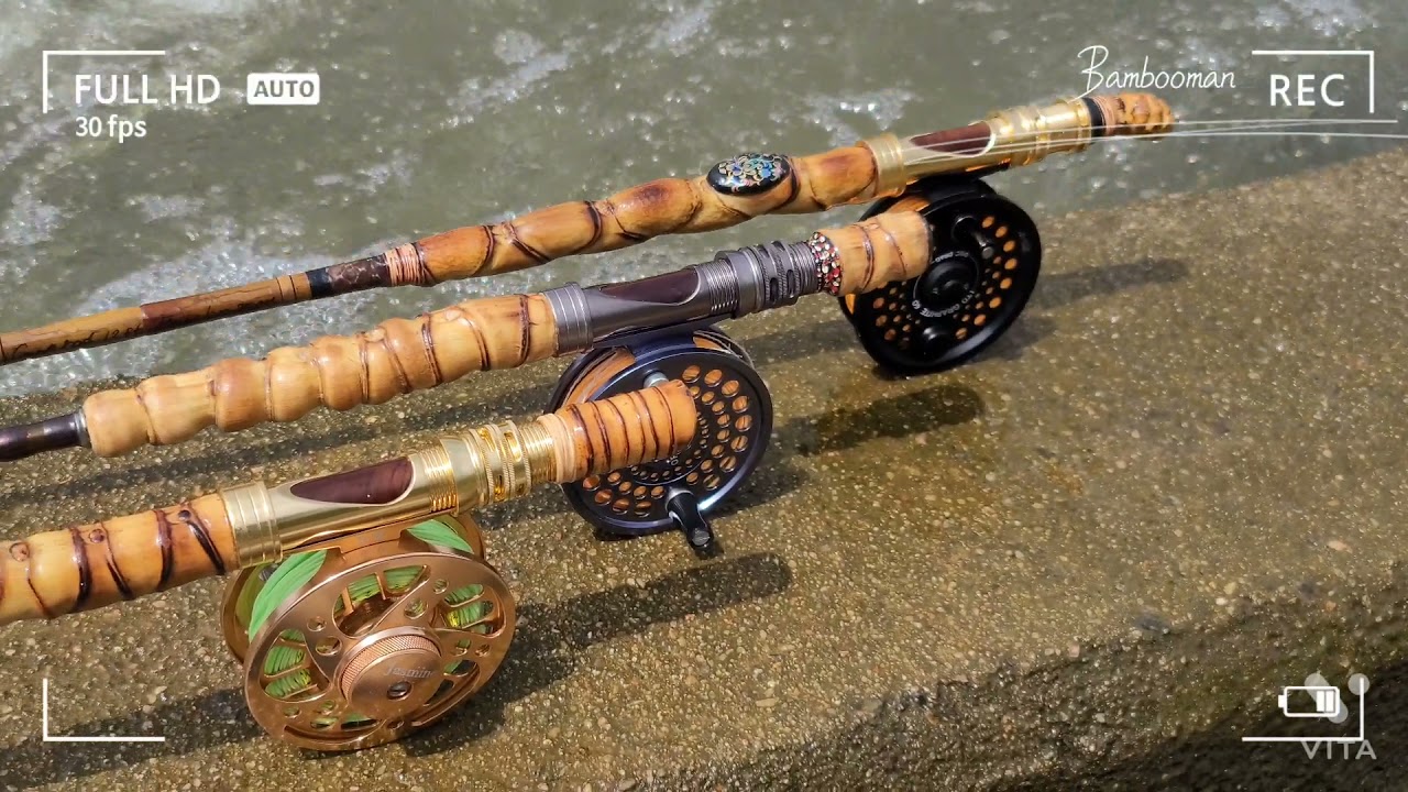 잉어플라이 로드빌딩(대나무 구갑죽 그립 낚시대)Carp Fly fishing Rod Building-Bambooman ...