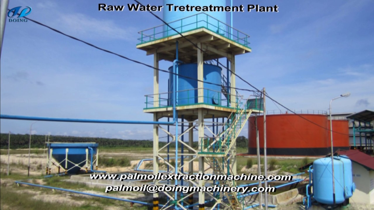 Palm oil mill plant for processing palm oil - YouTube