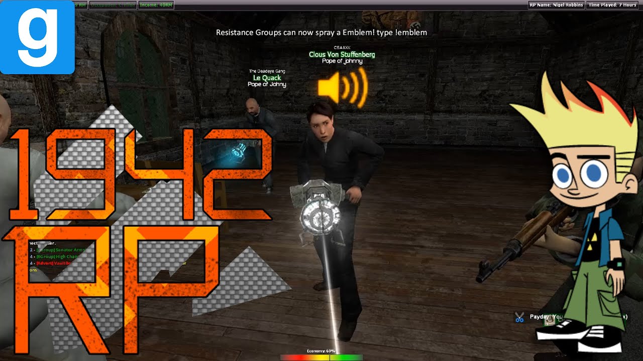 Gmod 1942 RP - Johnny Test Cringe - YouTube
