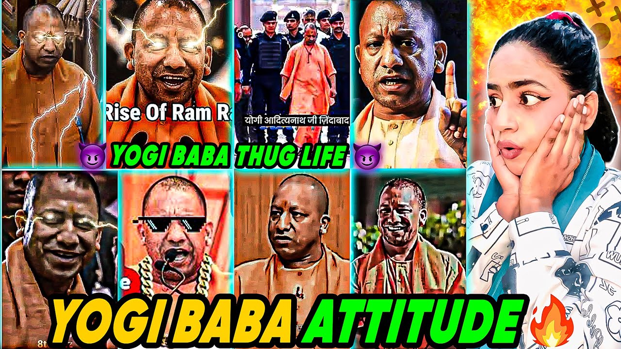 YOGI BABA ATTITUDE VIDEOS REACTION 😈🔥 | YOGI ADITYANATH ATTITUDE REACTION 🔥 - YouTube