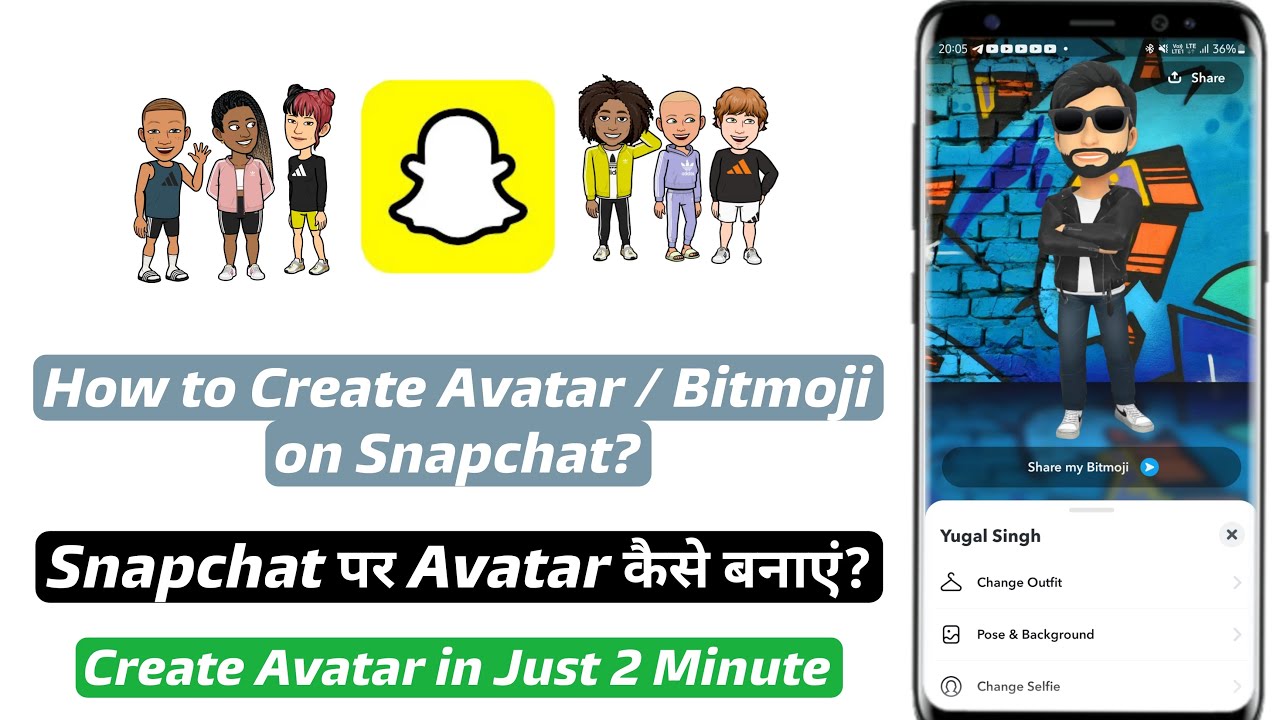 How to Create Avatar on Snapchat Profile | Snapchat par apna avatar ...