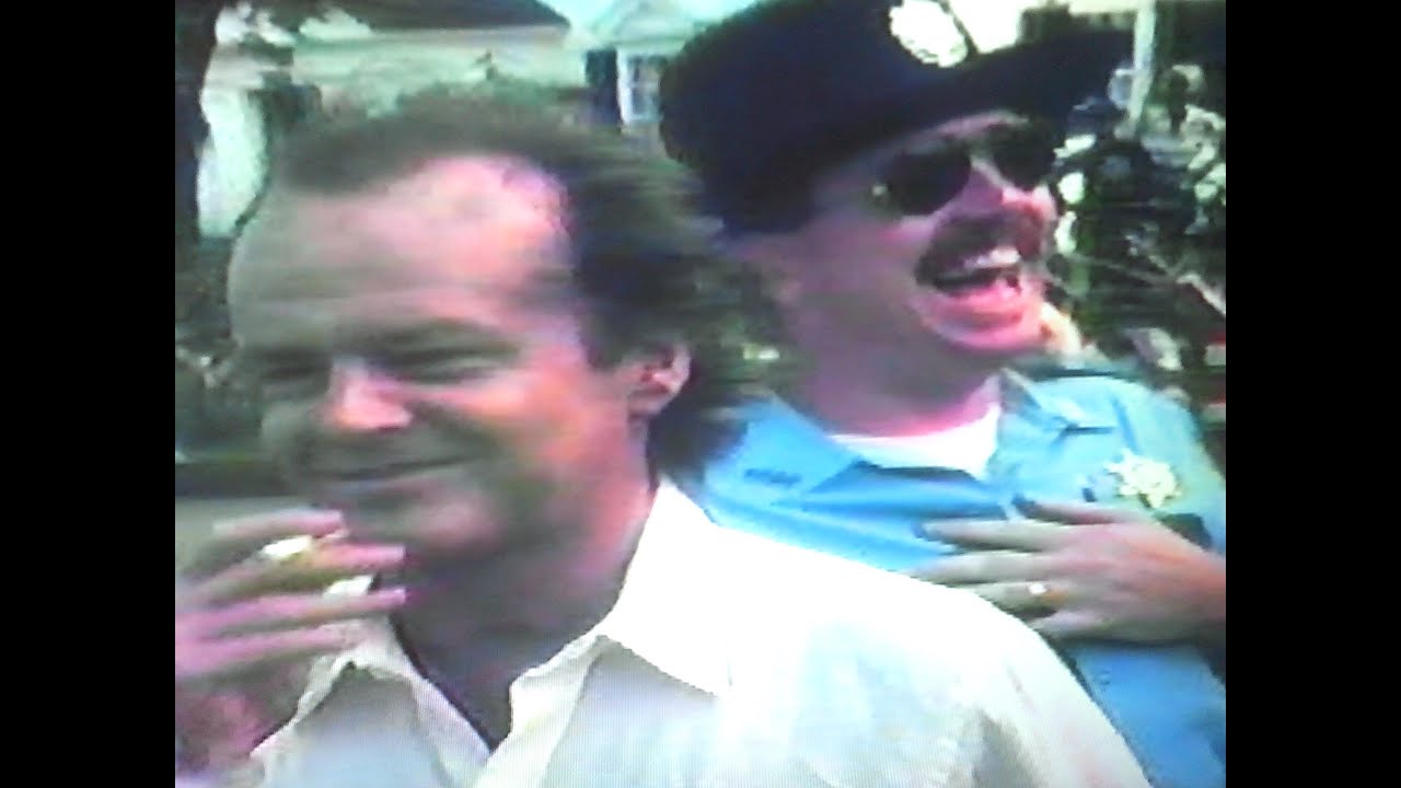 Jack Nicholson. Jack Nicholson hugs a fan at :25 (wide angle shorter ...