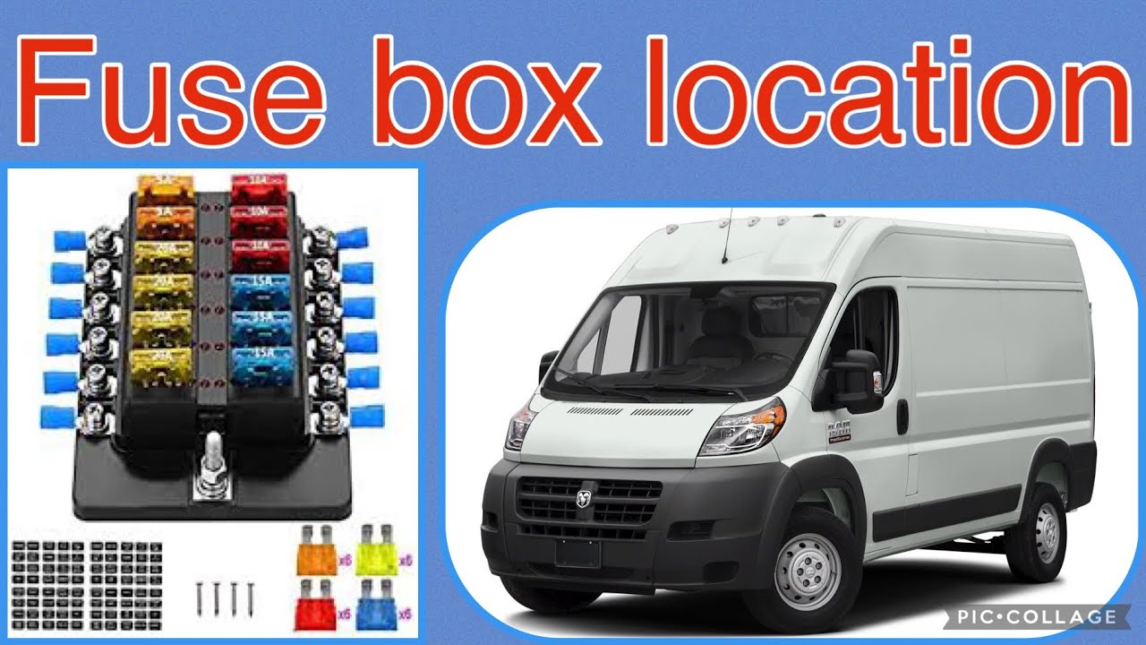The fuse box location on a 2015 Ram ProMaster - YouTube