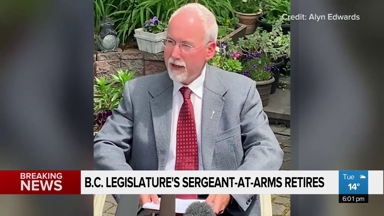 Sergeant-at-Arms Gary Lenz retires from B.C. Legislature - YouTube