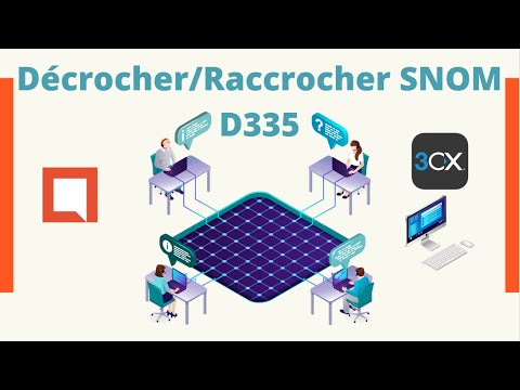 Décrocher & Raccrocher - SNOM D315 - YouTube