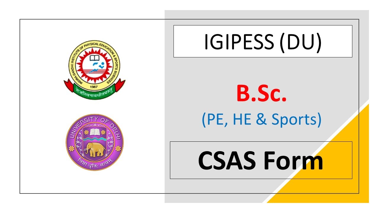How to fill CSAS form for BSc (IGIPESS - DU) | Step by Step Process ...