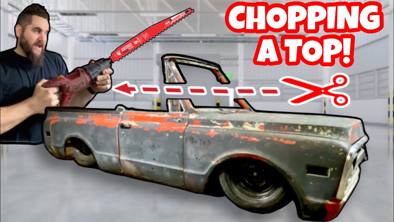 CHOPPING A C10 TRUCK! BLAZER SWAP GETS CUT UP & LAID ON THE GROUND! HOT ...