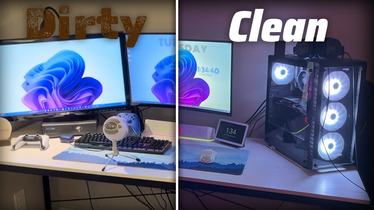 Cleaning/Making Some Changes To My $2,500 Gaming Setup - YouTube