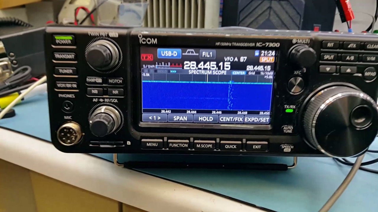 GB3UHF/B 70cm beacon RX'ed on my IC-7300 - YouTube