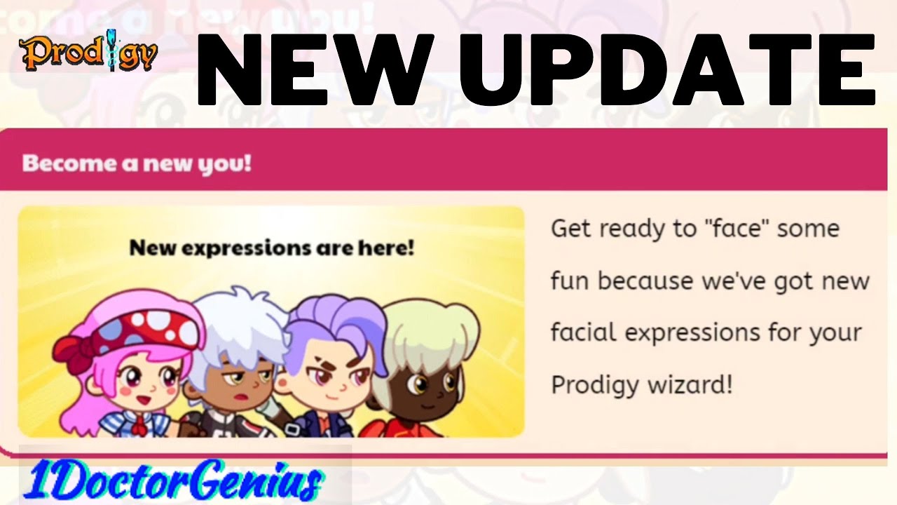 NEW UPDATE: NEW FACIAL EXRESSIONS are here in Prodigy: Spooky Faces are ...