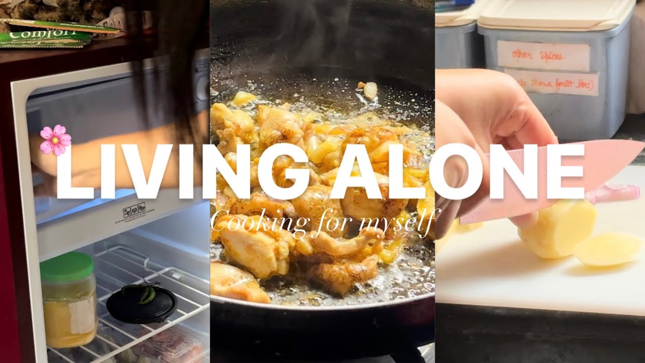 |LIVING ALONE| Relaxing cooking, Embracing solitude - YouTube