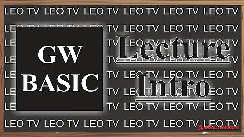 GW Basic Tutorial - YouTube