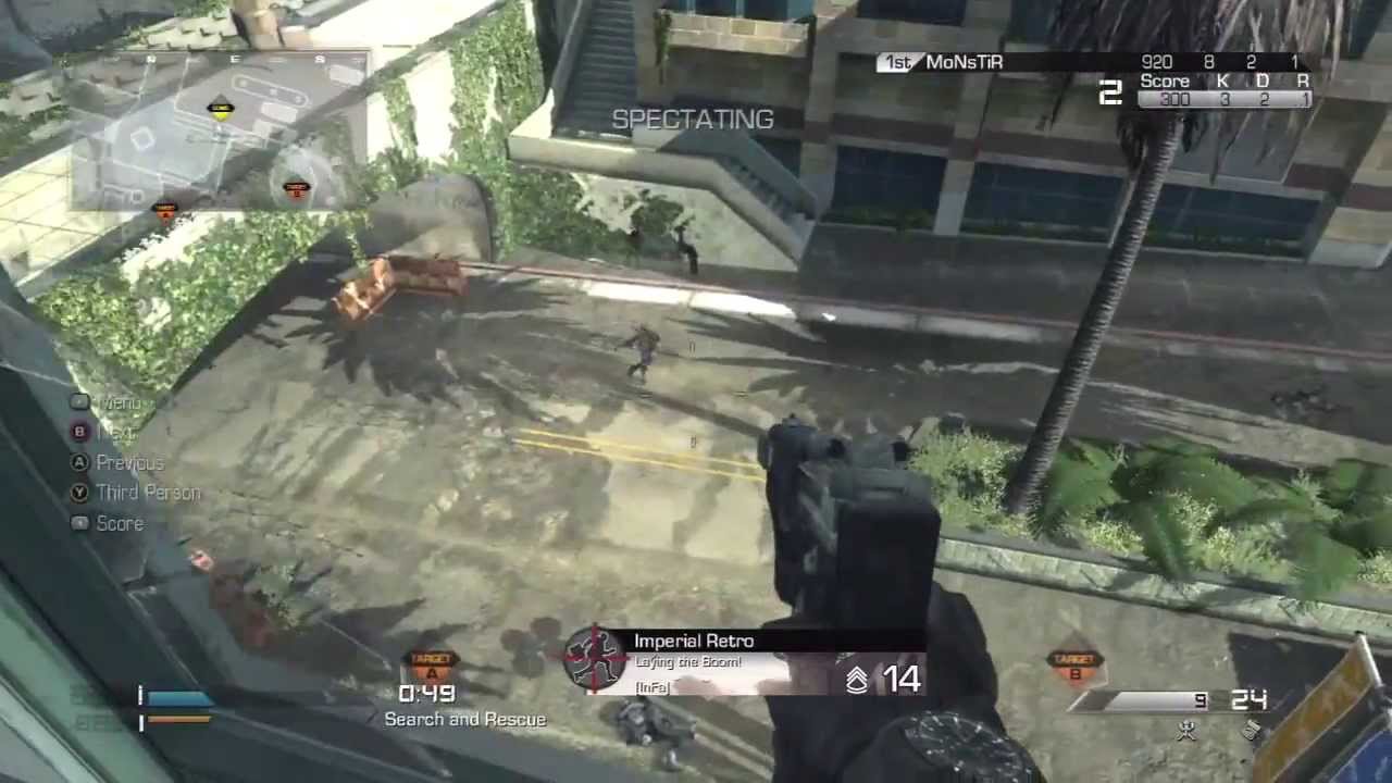 FIRST SHOT ON COD: GHOSTS! - YouTube
