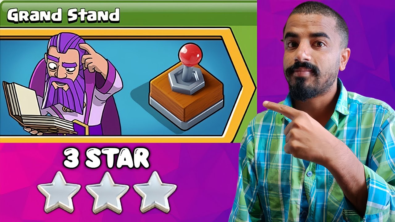 GRAND STAND CHALLANGE || HOW TO 3 STAR || CLASH OF CLANS || TEAM ...