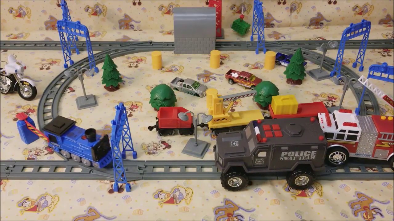Toy Cars & Trains Demo | TOY TRAINS TRACK FOR KIDS - YouTube