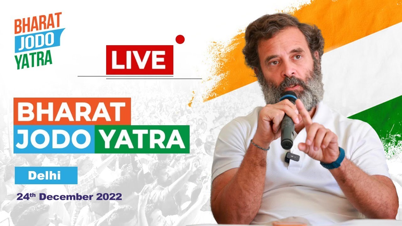 LIVE: Flag handover ceremony & the #BharatJodoYatra resume from NHPC ...