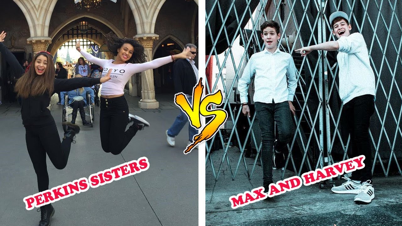 Best Perkins Sisters Vs Max and Harvey ( Dancers Vs Twins ) Musically ...