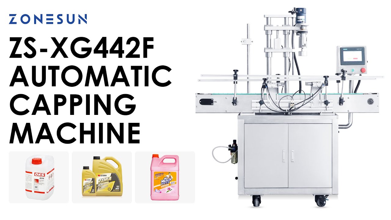 How To Use ZS-XG442F Automatic F Style Bottle Cap Screwing Machine ...