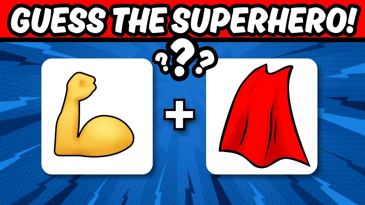 CAN YOU GUESS ALL SUPERHEROES BY EMOJI? EMOJI QUIZ GAME! - YouTube