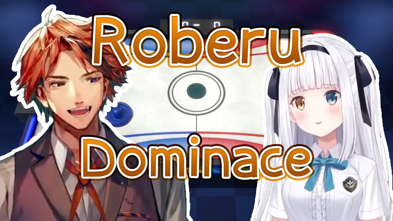 【Holostars/Kagura Mea】Roberu dominating in air hockey【Eng Sub】 - YouTube