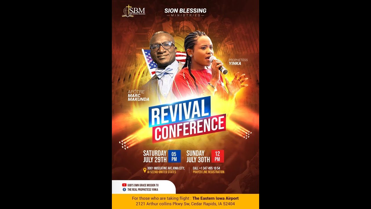 REVIVAL CONFERENCE IN IOWA CITY USA - YouTube