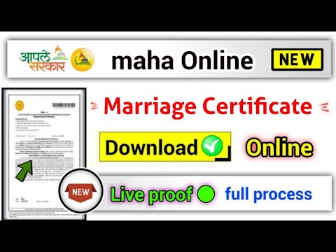 How can you view marriage certificate online in Maharashtra?