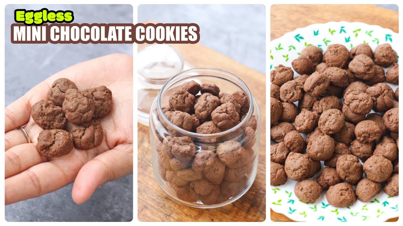 Only 15 Minutes Mini Chocolate Cookies | Light & Crunchy Cookies Recipe ...