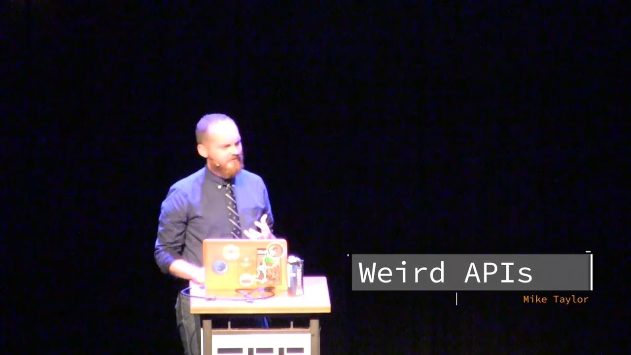 Mike Taylor | Weird APIs | Browser API Special, CSS Day 2017 - YouTube