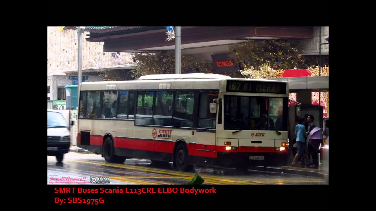 [Audio] SMRT Buses Scania L113CRL ELBO (Retired, TIB848D - 852) - YouTube