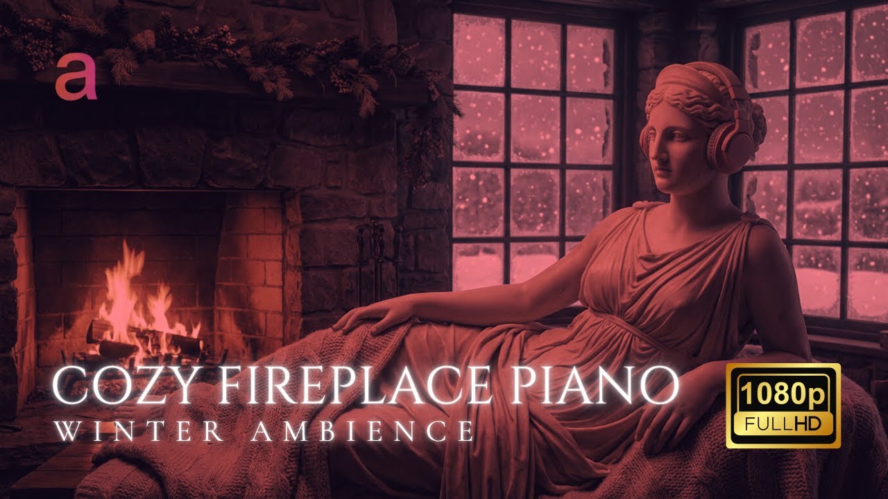 Ultimate Cozy Fireplace Piano | 12 HOURS of Winter Sleep Music & Deep ...