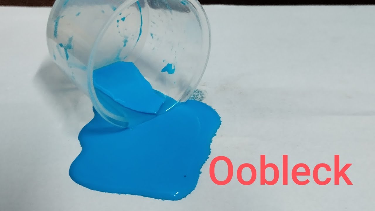 Oobleck formation #chemistry - YouTube