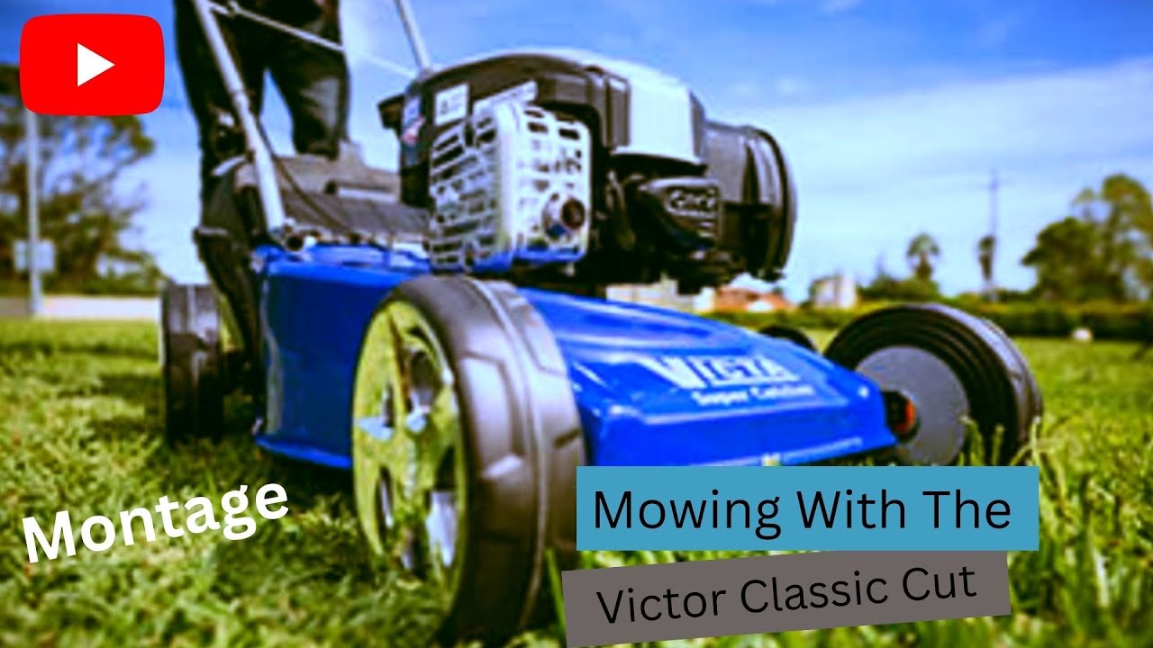 Mowing The Front Lawn With VICTA Classic Cut - YouTube