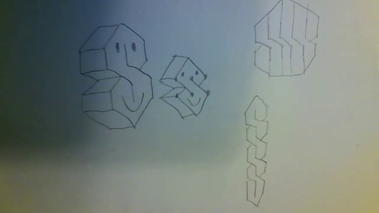 How to draw different types of "S" - YouTube