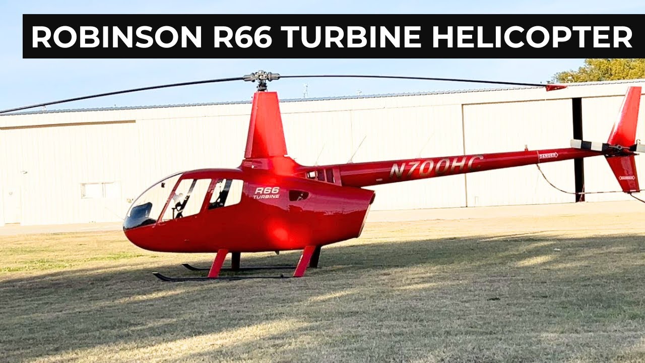 ROBINSON R66 TURBINE HELICOPTER Landing | Light Helicopter with Rolls ...
