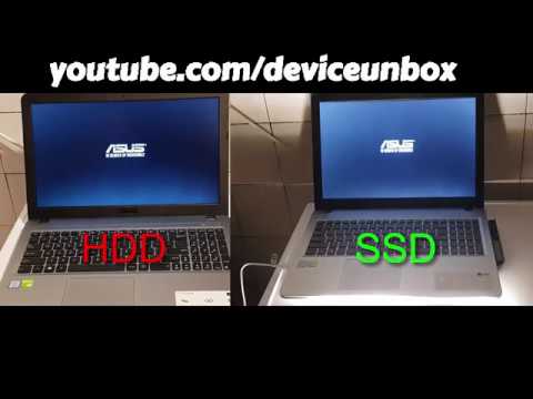 Asus x540u HDD vs SSD Speed