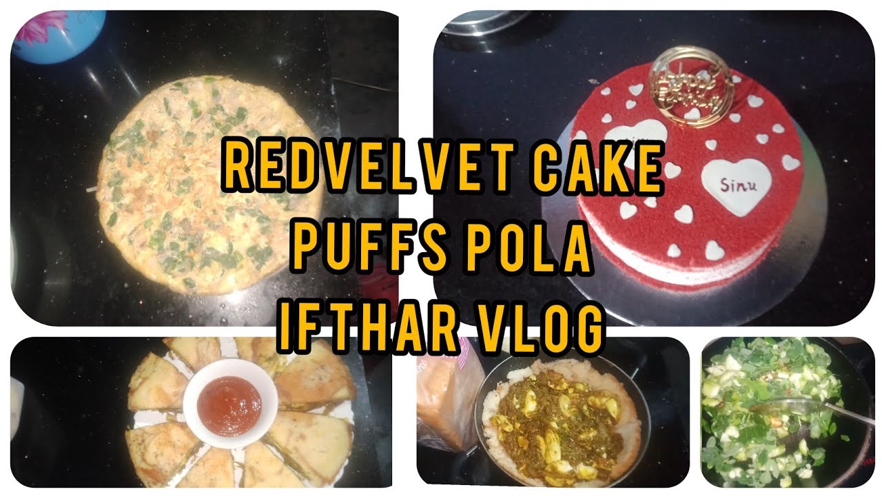 Redvelvet cake|| puffs pola ||Ifthar Special - YouTube