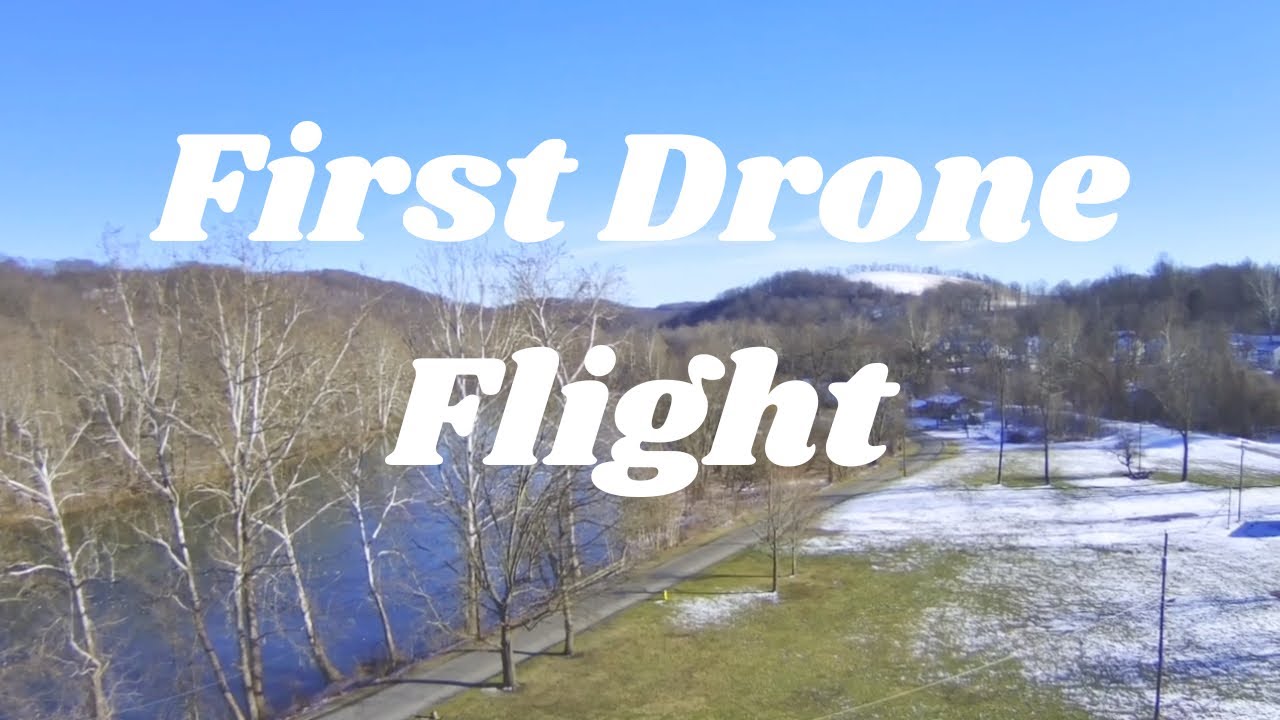 First drone flight - YouTube