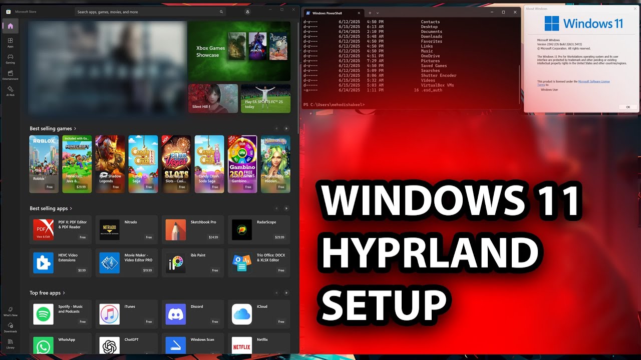 Make Windows 11 Look Like Linux Hyprland - YouTube