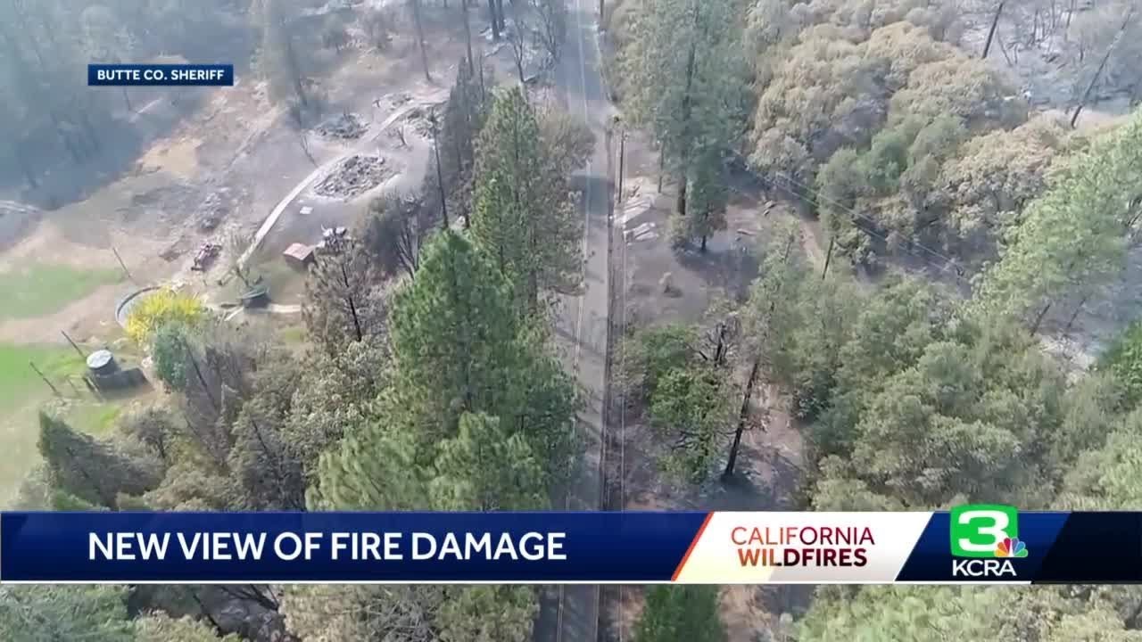 Butte County officials release new views of wildfire damage - YouTube