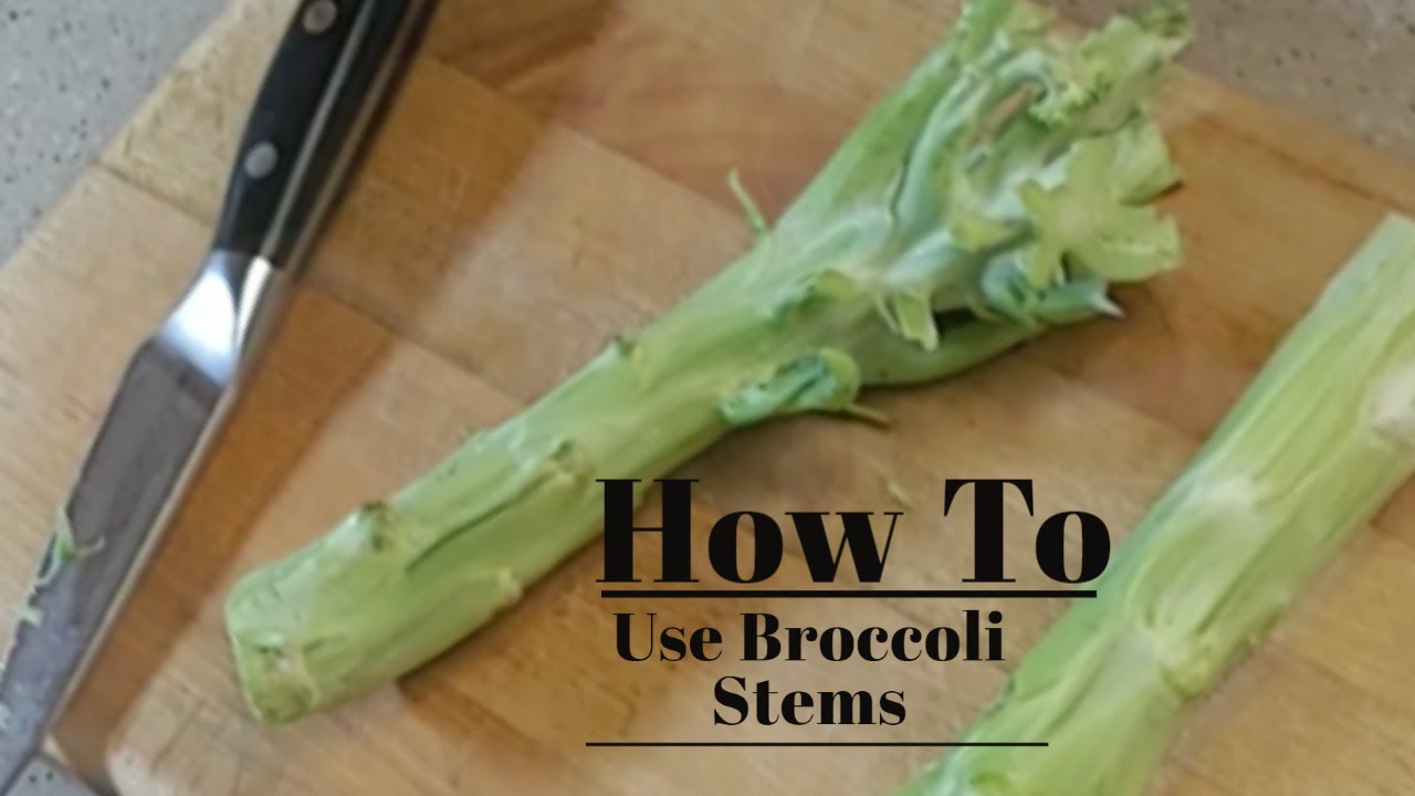 How To Use Broccoli Stalks - YouTube