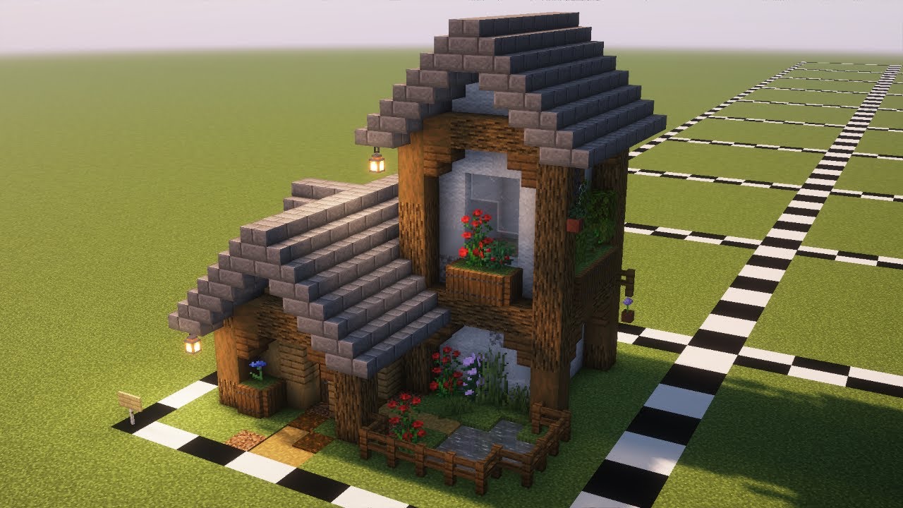 Minecraft | Building a house every day for 100 days | Day 1 - YouTube