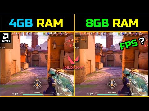 VALORANT 4GB RAM vs 8GB RAM | i5 4590 + R7 250 | FPS ? - YouTube