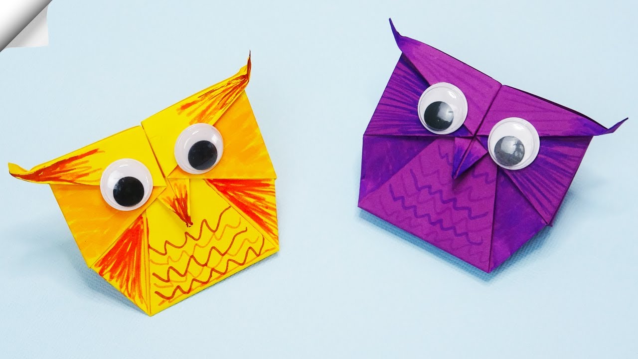 Easy paper toys | How to make a paper OWL - YouTube