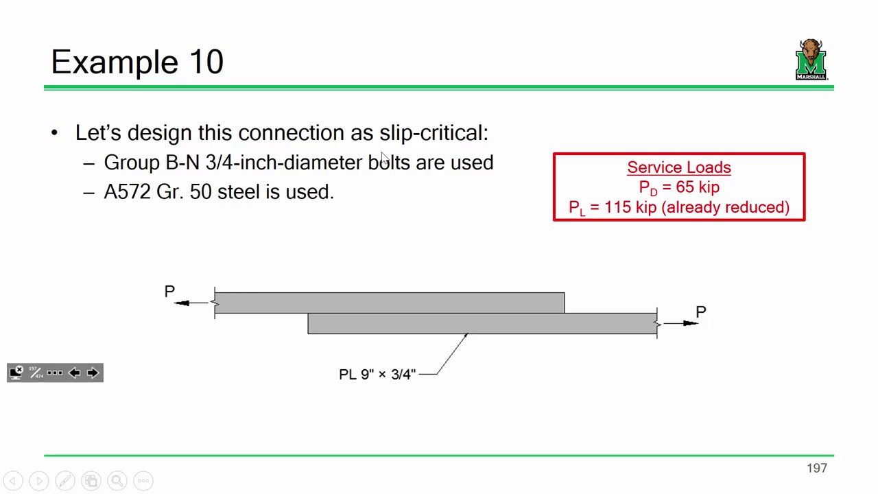 CE 414 Lecture 16 Slip Critical cont'd & Combined Loading 2017 02 22 ...