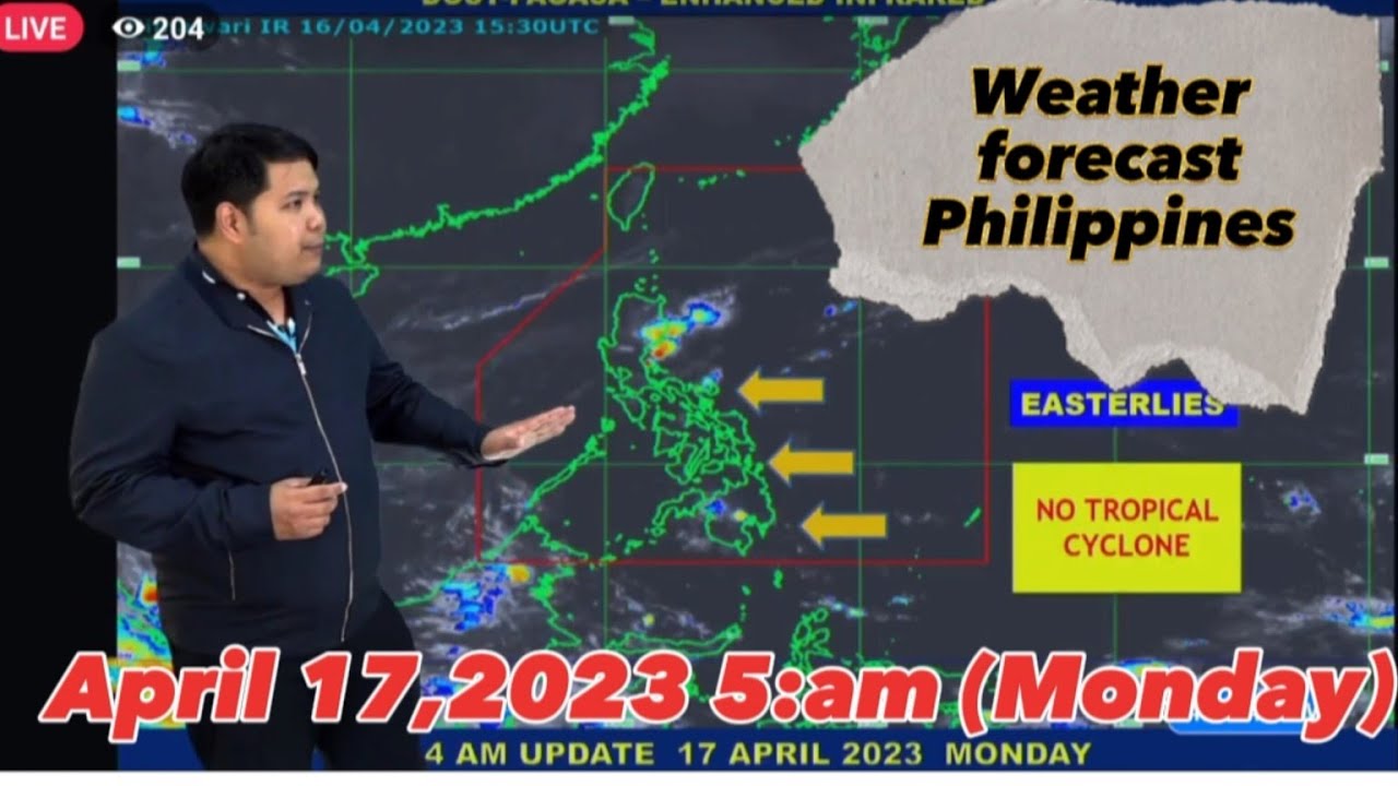 weather forecast today weather update Philippines April 17,2023 5:am ...