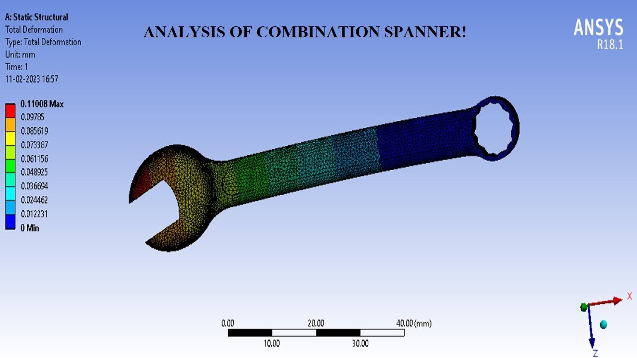 Combination Spanner Design I Geometry | Design Modeler | ANSYS ...