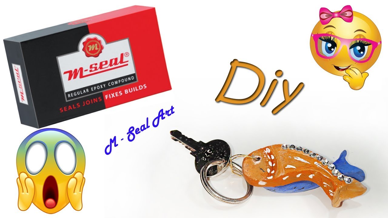 DIY Crafts: How To Make A Keychain | Fish Keychain | |m-seal craft|Art ...