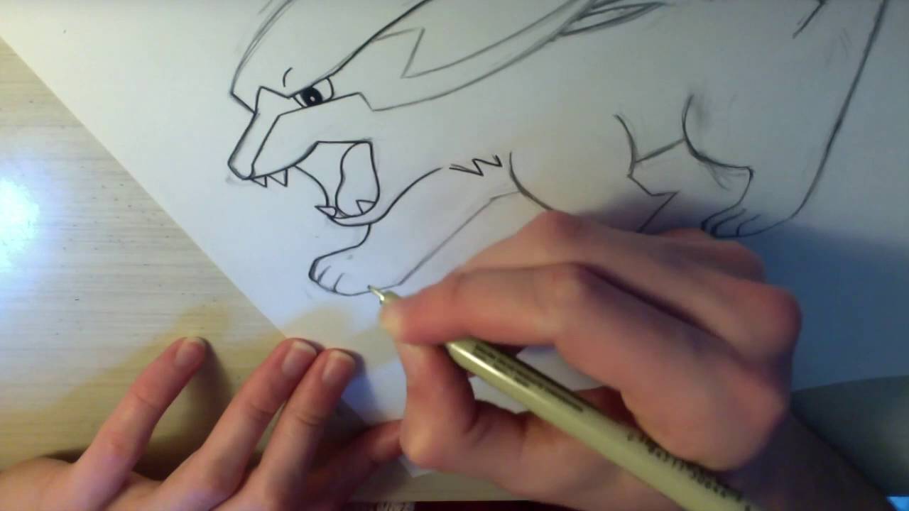 Drawing all the Pokemon: Number 309 Electrike - YouTube