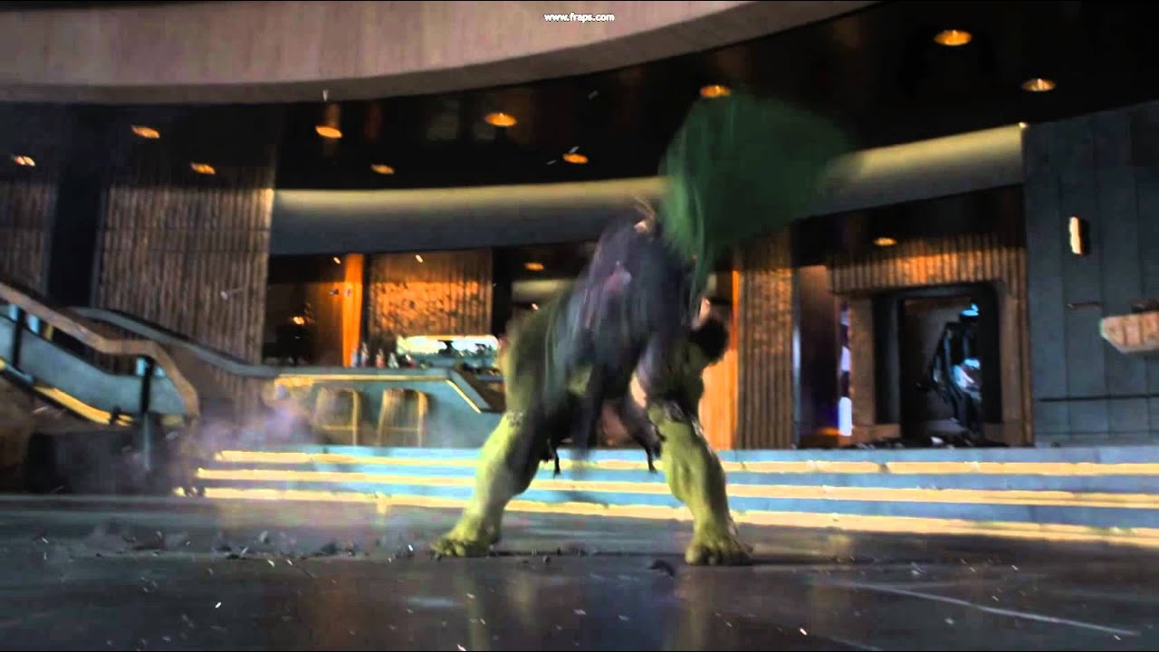 The Hulk beats up Loki HD - YouTube