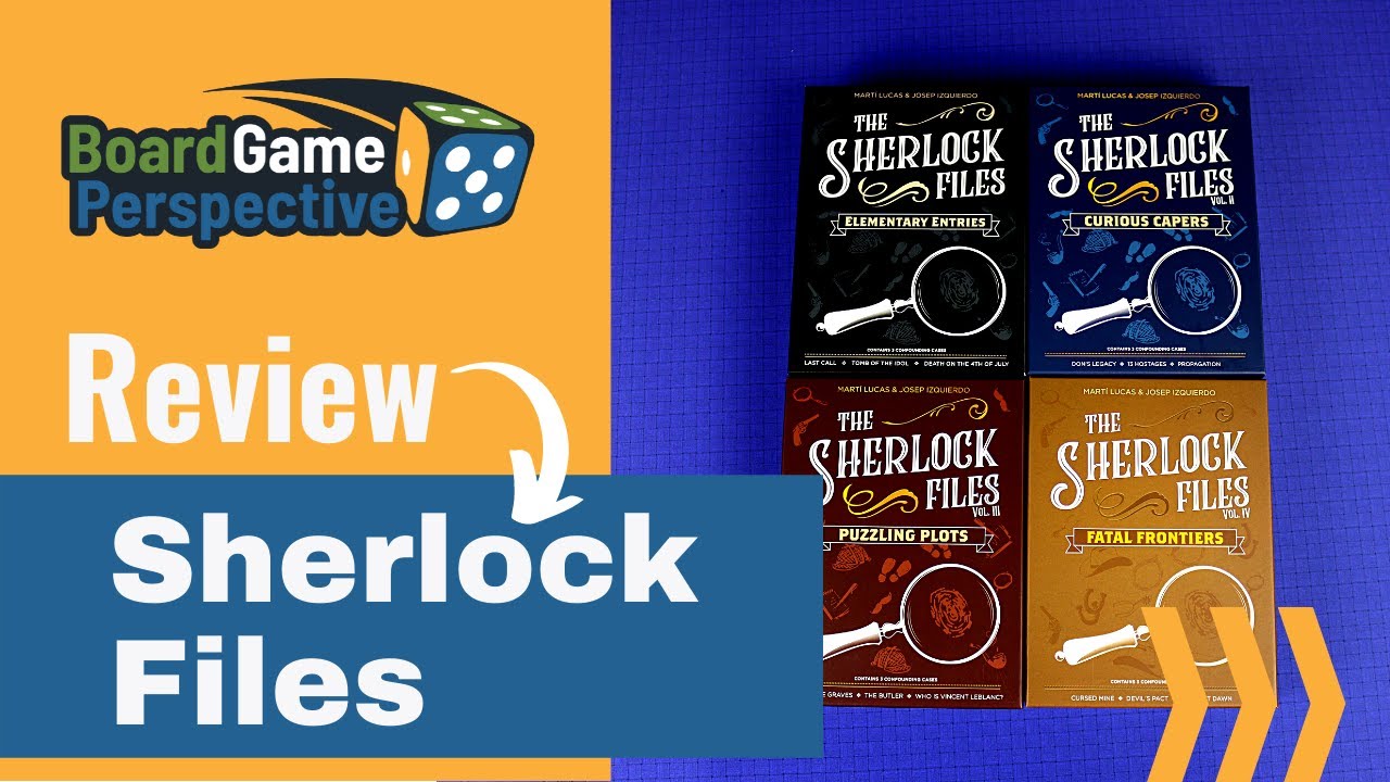 Review of THE SHERLOCK FILES | Board Game Perspective - YouTube